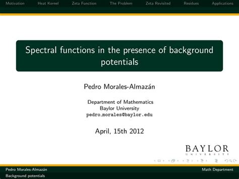 Spectral Functions And Geometric Invariants Pdf Physics Science