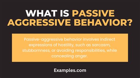 Am I Passive Aggressive