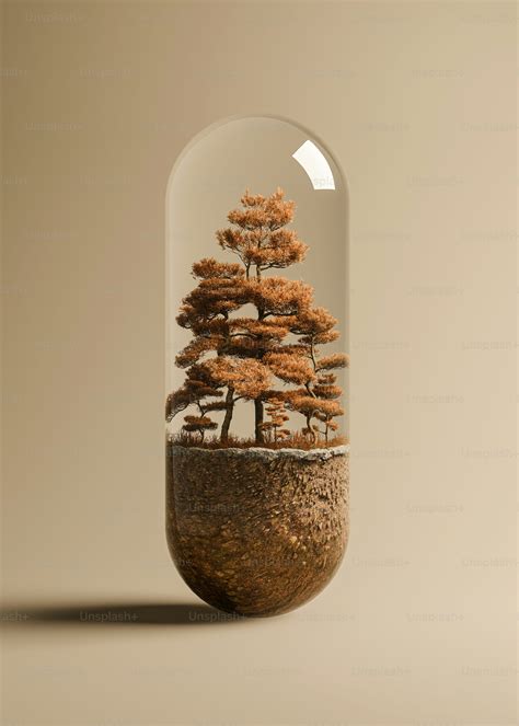A Capsule Containing A Miniature Forest Ecosystem Photo Forest Image