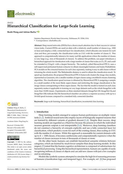 Pdf Hierarchical Classification For Large Scale Learning