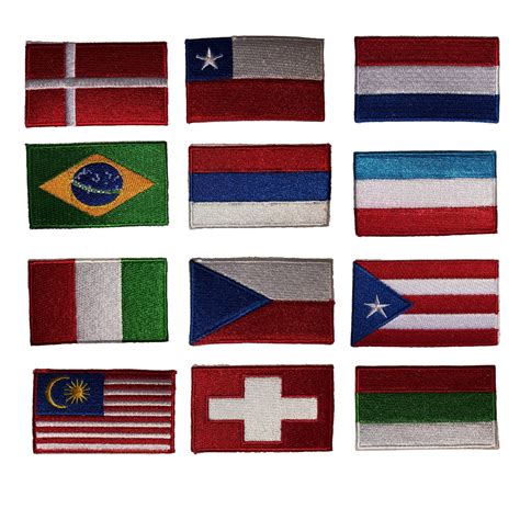 Flag Patches Flag Flag Embroidery Flag Iron On Patch Country Flag
