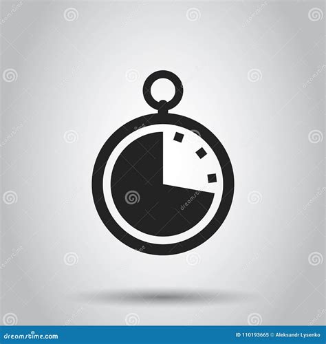 Clock Timer Icon Vector Illustration On Isolated Background Stock Vector Illustration Of