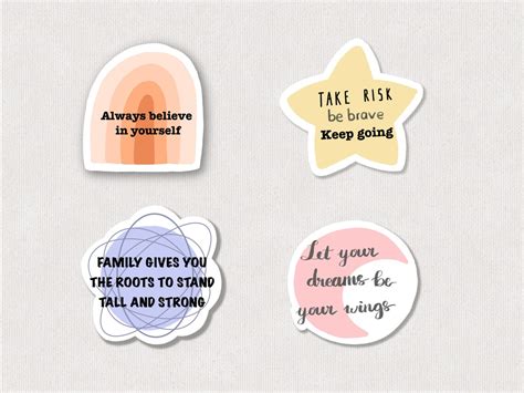 Motivational Quote Stickers Cute Stickers Stickers To Inspire Success