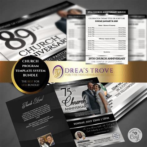 Usher Program Cover Sheet Church Usher Template Etsy
