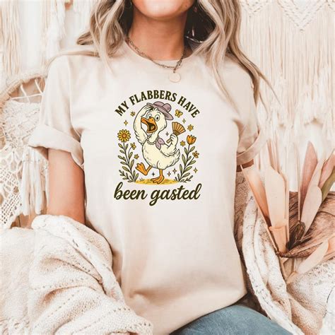 Funny Duck T Shirt My Flabbers Have Been Gasted Sarcastic Tee Etsy