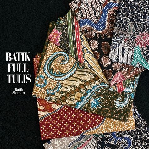 Batik Sleman Batik Full Tulis Pola Eksklusif Ukuran 25m X 115m