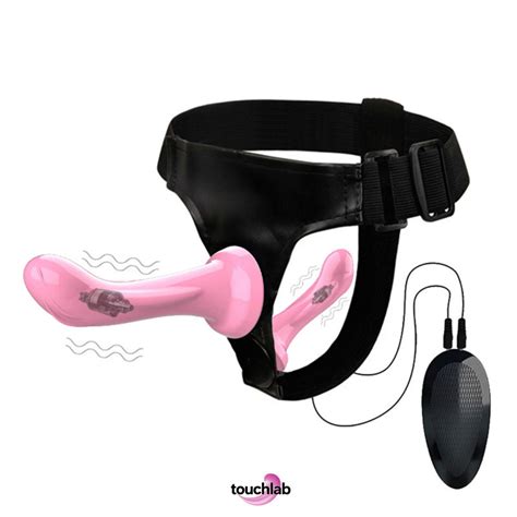 Double Dildo Vibrators For Lesbian Harness Strap On Sex Toys For Women
