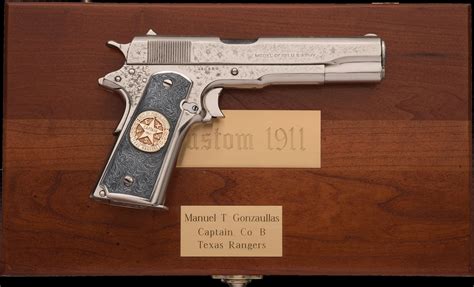 Colt 1911 Engraved Texas Ranger Luxus Capital