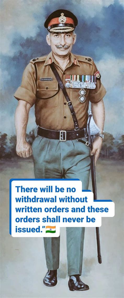The Great Sam The Epitome Of A Leader There Will Be No Withdrawal Without Written Orders And