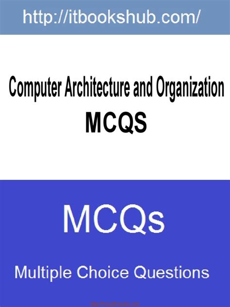 Computer Architecture And Organization Mcqs Pdf Central Processing Unit Computer Data Storage