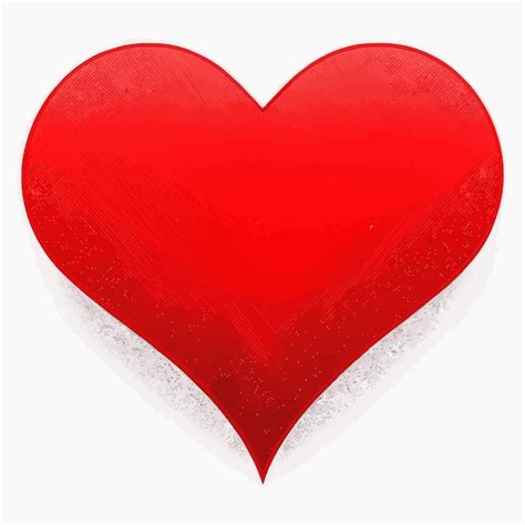A Solid Red Heart Shape Premium Ai Generated Vector