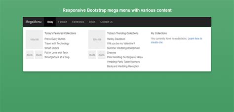 Responsive Bootstrap Mega Menu Bootstrap Themes