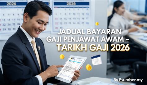 Jadual Bayaran Gaji Penjawat Awam Tarikh Gaji 2026