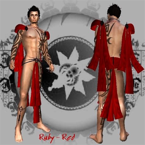 Second Life Marketplace Ruby Silks Red For Men