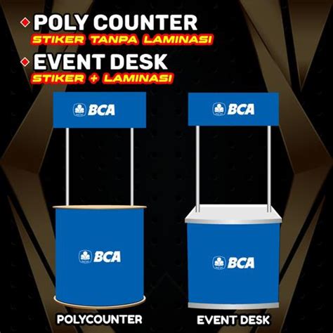 Jual Meja Booth Polycounter Portable Bank Bcameja Booth Portable Bank