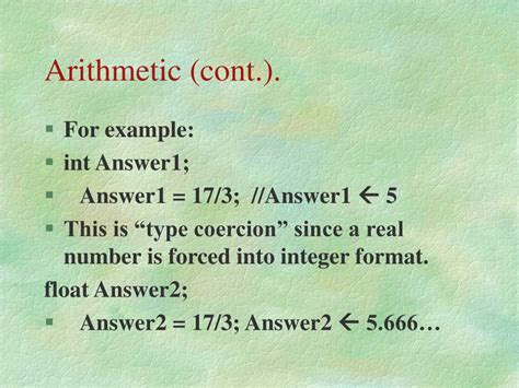 PPT Control Structures Arithmetic And Errors PowerPoint Presentation ID