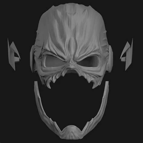 黑暗闪电侠黑闪电头盔3d打印模型stl 花瓣网