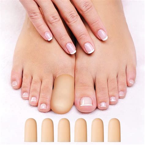 Gel Toe Cap And Silicone Protector 6 Pack To Provide Relief From