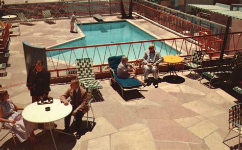 Vintage Postcard San Carlos Hotel Swimming Pool Sun Deck Phoenix