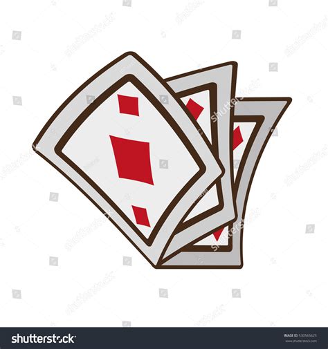 Cartoon Ace Pocker Magic Vector Illustration Stock Vector Royalty Free