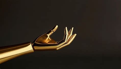Premium Ai Image Gold Hand