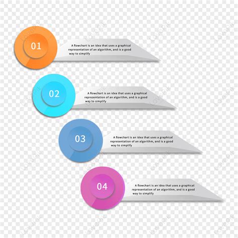 Four Step Paper Cutting Infographicinfographic Stepsstepsdata Graph