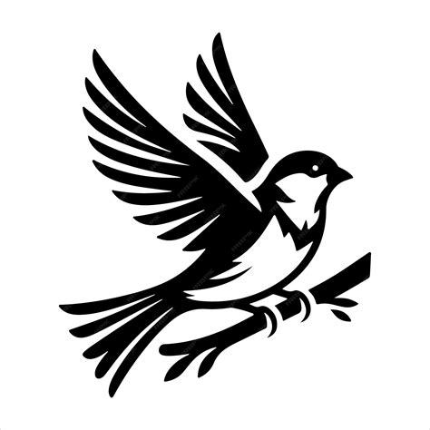 A Sparrow Bird Vector Art Illustration Premium Ai Generated Vector