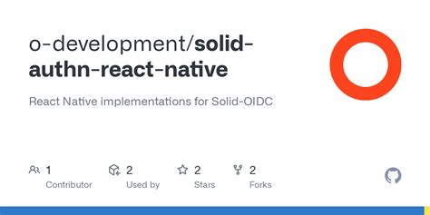 Github O Developmentsolid Authn React Native React Native Implementations For Solid Oidc