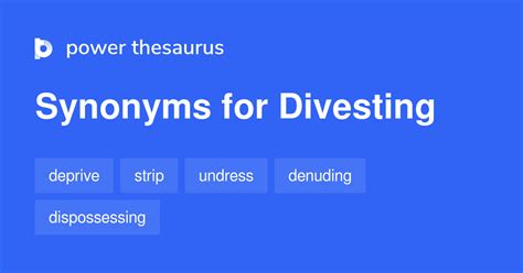 212 Divesting Synonyms