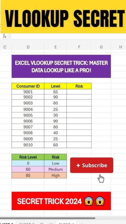 vlookup excel tips viral shorts exceltips exceltricks shorts excel youtube