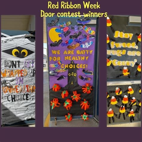 Red Ribbon Door Decorating Contest Winners