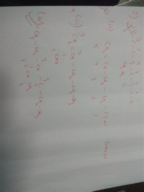 c12 ch which of the following has correct numbering according iupac
