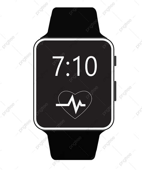 Smartwatch Icon On White Background Time Gadget Digital PNG And