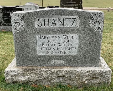 Mary Ann Weber Shantz 1887 1961 Find A Grave Memorial