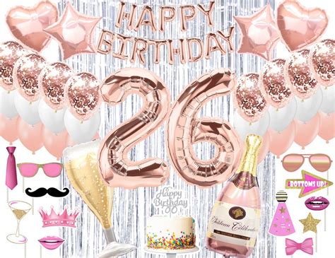 26th Birthday Decor 26th Party Supplies 36 Birthday Party T Etsy