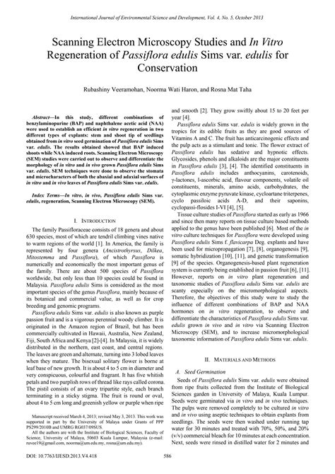 Solution Scanning Electron Microscopy Studies And In Vitro