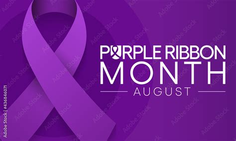 Purple Ribbon Awareness Month Is Observed Every Year In August