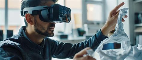 Augmented Reality Developer Creating Interactive Experiences Premium