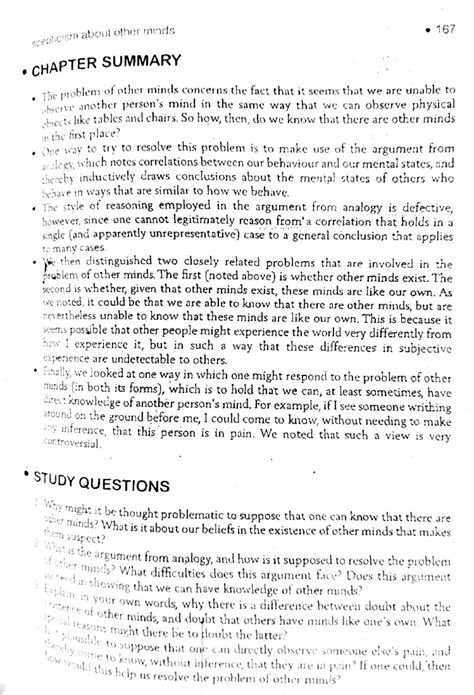 Kands Summary Philosophy Honours Sceplicsim Aboul Olher Minds