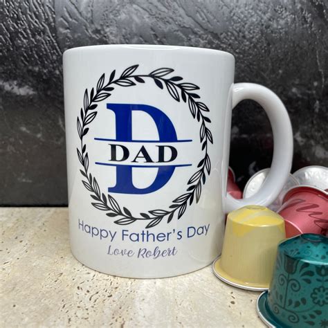Fathers Day Mug Personalised Fathers Day T Custom Mug For Etsy