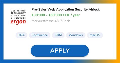 pre sales web application security airlock r swissdevjobs
