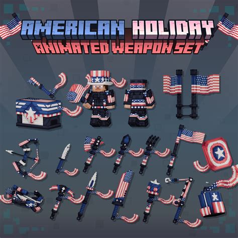 American Holiday Animated Weapon Set Mcmodels