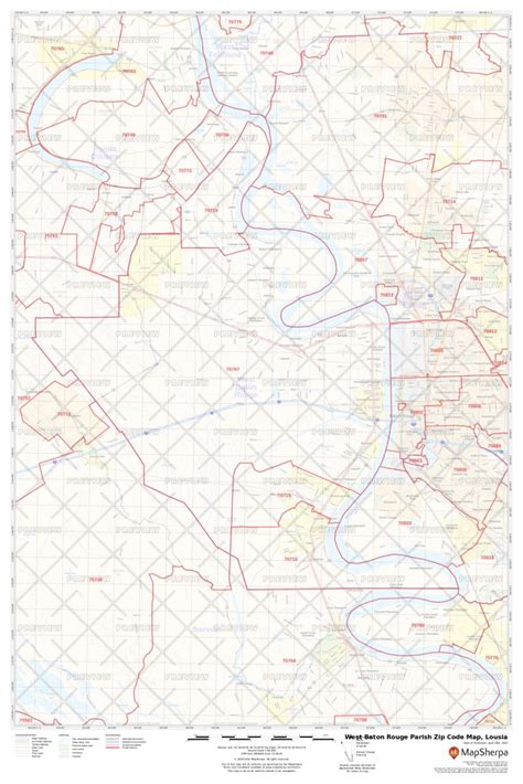 Baton Rouge Zip Code Map