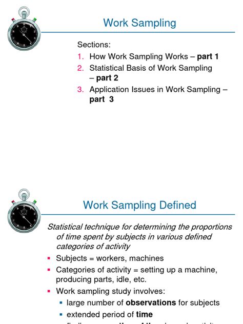 6 Work Sampling Ams Apr17 17 P1 Pdf Sampling Statistics Statistics