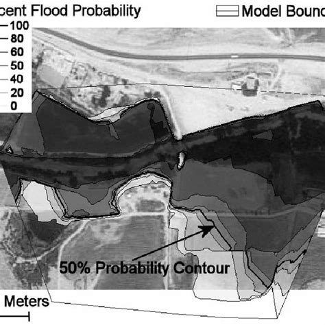 An Aep Map Showing The Floodplain Boundaries For Different Recurrence