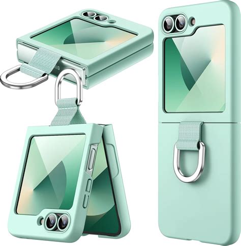 Jetech Case For Galaxy Z Flip7fe 2025 Z Flip 6 2024 With Ring Hard Pc Slim Shockproof Anti
