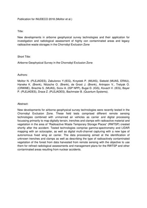 Pdf New Developments In Airborne Geophysical Survey Technologies And Their Application For