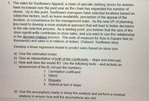 Solved Liner Regression On Jmp