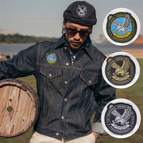 3 Inches Fraternal Eagles Embroid Patch Diy Trims Tfoe Pe Embroidered Patches Phi The Fraternal