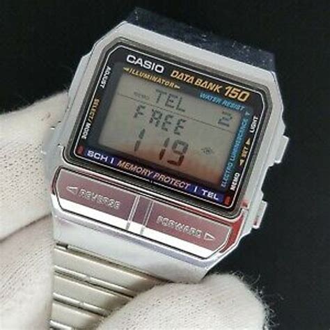 Casio Databank 150 Vintage Digital Watch Db 1500 1479 Memory Protect
